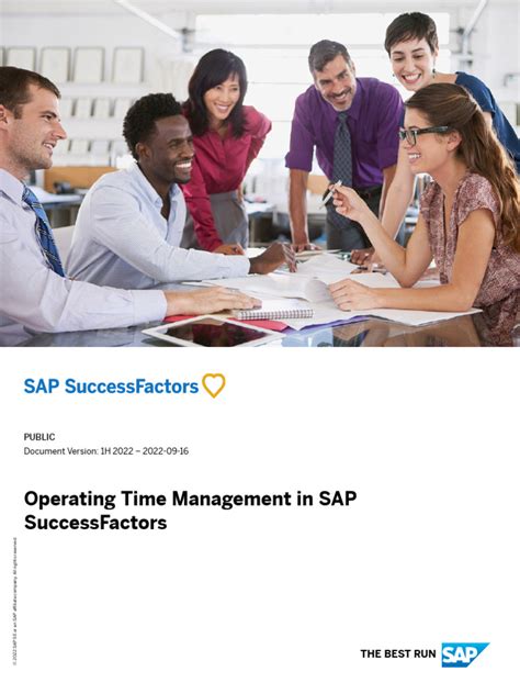Operating Time Management In Sap Successfactors Pdf Full Time Equivalent Employment