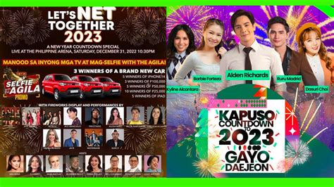 Big Stars Concerts Galore Sa Ibat Ibang 2023 New Year Countdown Pepph