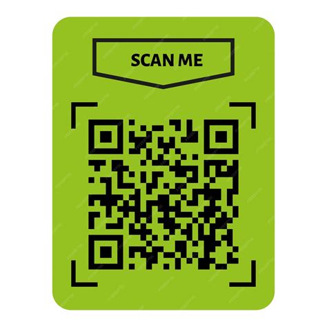 Premium Vector Scan Me Qr Code Design Qr Code For Payment Text Transfer With Scan Me Button