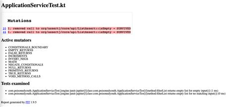 [question] are these assertj mutations expected · issue 1117 · hcoles