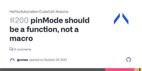 PinMode Should Be A Function Not A Macro Issue HelTecAutomation CubeCell Arduino GitHub