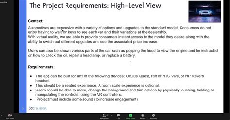 Michaels Xr Terra Experience