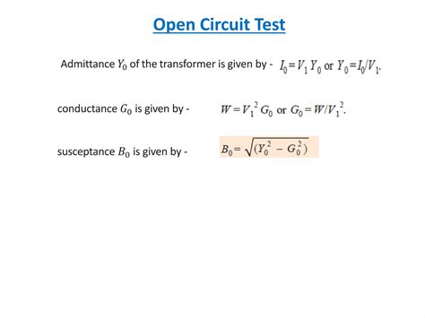 Transformer Open Circuit And Short Circuit Test Pptx Computer Networking Computing