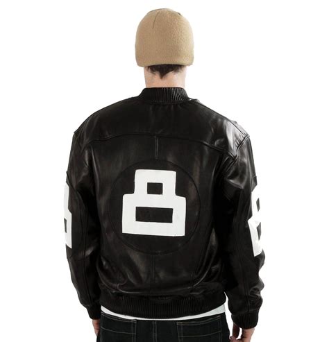 8 Balls Bomber Hooded Fur Biker Motorcycle Multicolor Real Leather