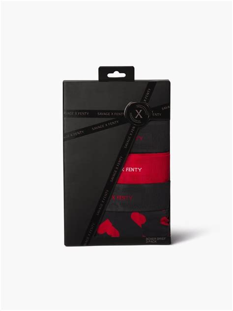 Savage X Boxer Briefs 3 Pack In Black And Multi And White Savage X Fenty