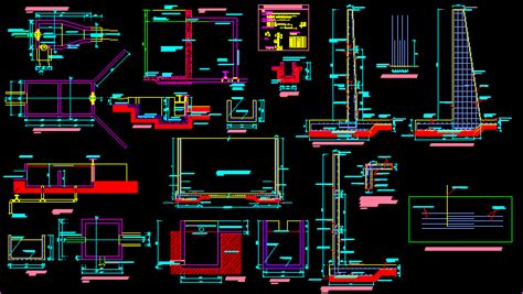 Reservorio En DWG KB Librería CAD