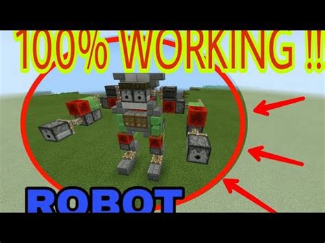 How To Make ROBOT In MINECRAFT PE Very Easy YouTube