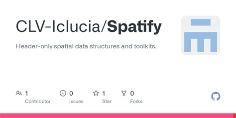 GitHub CLV Iclucia Spatify Header Only Spatial Data Structures And