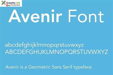 Avenir Font Free Download Graphicux
