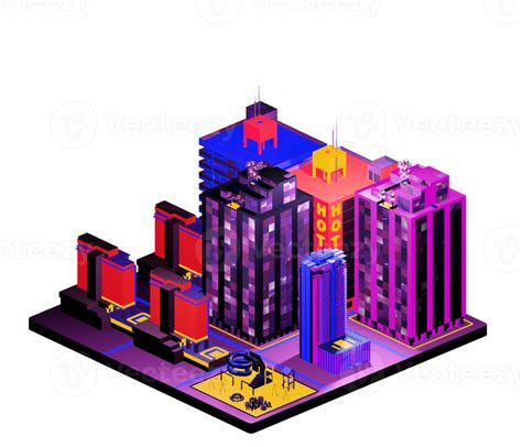 Retro Isometric Building 12062707 Png