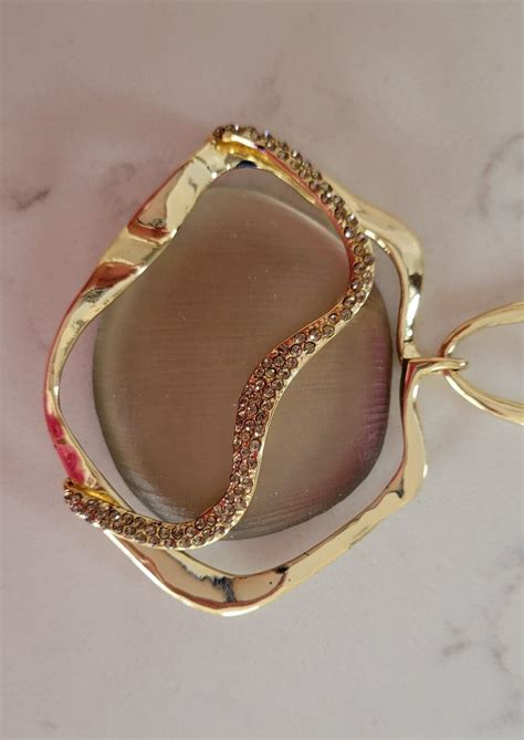 100 Authentic Alexis Bittar Gold Lucite And Crystal Hu Gem