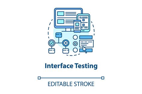 Interface Testing Concept Icon Outline Icons ~ Creative Market