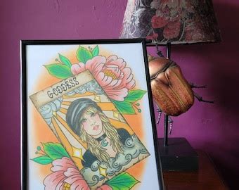 Stevie Nicks Tarot Card Art Print The Empress Made To Order Etsy