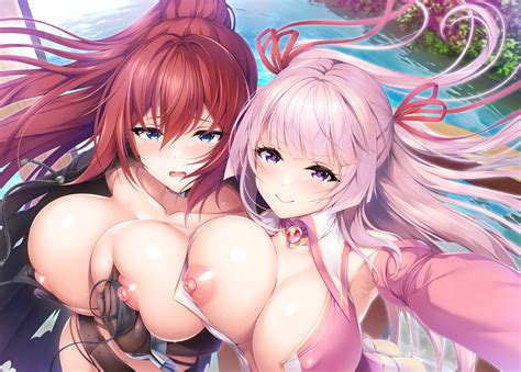 Akabeisoft2 Asami Asami Breast Hold Breasts Nipples No Bra Open Shirt