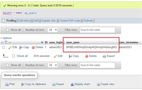 تغییر رمز مدیریت وردپرس از طریق هاست phpmyadmin و پیشخوان