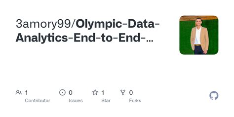 github 3amory99 olympic data analytics end to end project
