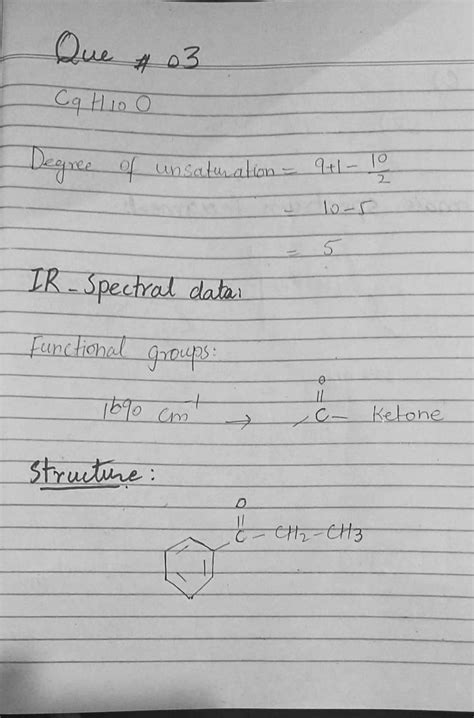 Solved Question 3 Calculate The Degree Of Unsaturation For This Molecule Course Hero