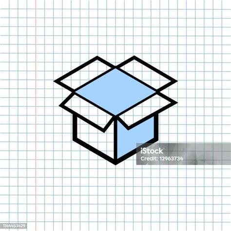 배달 배송 상자 기호 아이콘 종이 참고 배경 기술 통신 및 비즈니스 전자 상거래 개념에 대 한 미디어 아이콘 벡터 일러스트 나무 상자에 대한 스톡 벡터 아트 및 기타 이미지