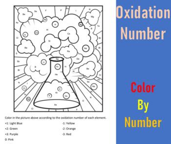Oxidation Number Color By Number By Soltis S Science Shop TPT