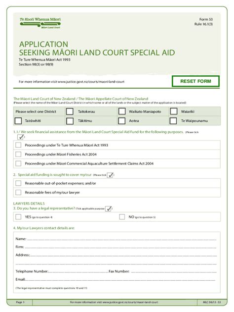 Fillable Online Mlc Form 53 Special Aidpdf Fax Email Print Pdffiller