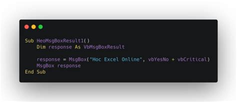 Sử dụng MsgBox trong Excel VBA hướng dẫn đầy đủ Học Excel Online