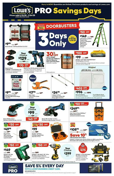 Lowe S Pro Ad Weekly Ads Deals From January 13
