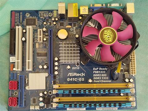 Материнська плата asrock g41c gs intel core2 quad q9550s ddr3 8gb