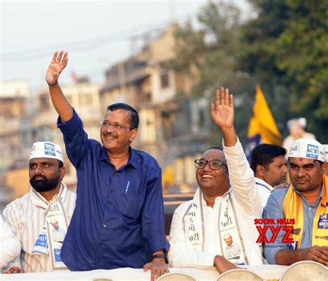 Surat Delhi Cm And Aap National Convener Arvind Kejriwal During A