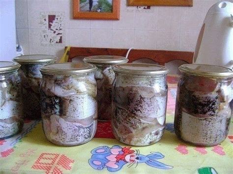 Консервы из щуки щука – 2 кг соль – 5 ст.л. растительное масло – 0,5 л ...