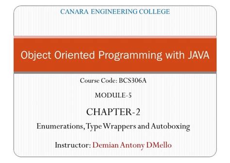 Enumerations Type Wrappers And Autoboxing Pdf Programming Languages Computing
