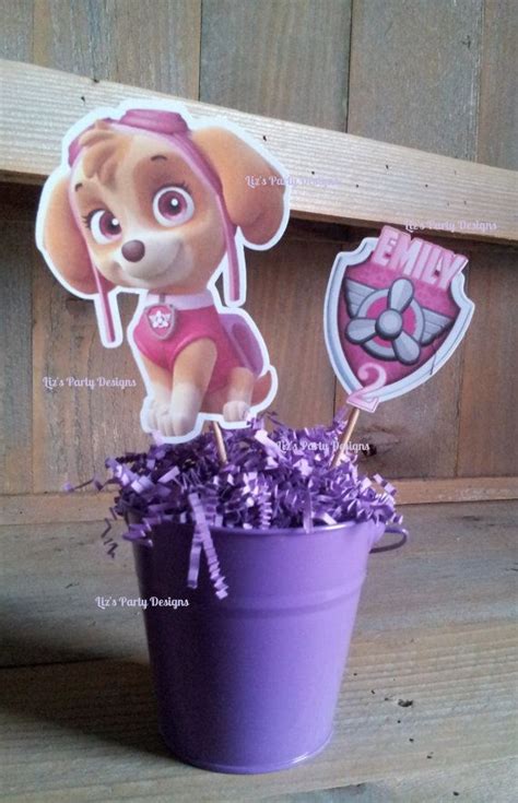 Paw Patrol Centerpiece Skye Paw Patrol Birthday Party Paw Patrol