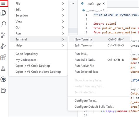 Pulumi Development With Github Codespaces