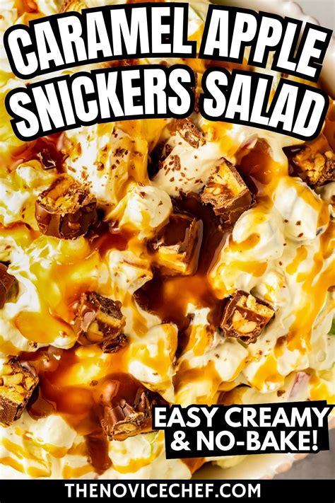 The Best Apple Snickers Salad Recipe The Novice Chef