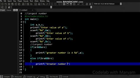 C Program To Find Largest Number Easiest Method Youtube