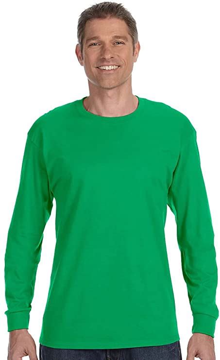 Gildan Heavy Cotton 100 Cotton Long Sleeve T Shirt Amznto