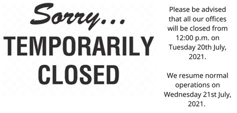Temporary Closure All Offices Elections And Boundaries Commission
