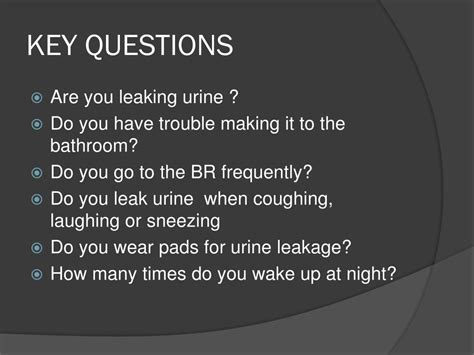 Ppt Urinary Incontinence Powerpoint Presentation Free Download Id