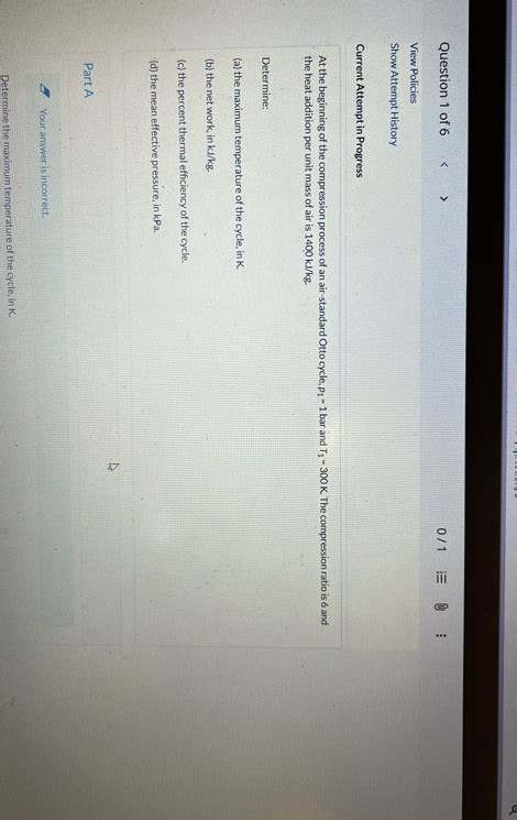 Solved Question 1 ﻿of 601view Policiesshow Attempt