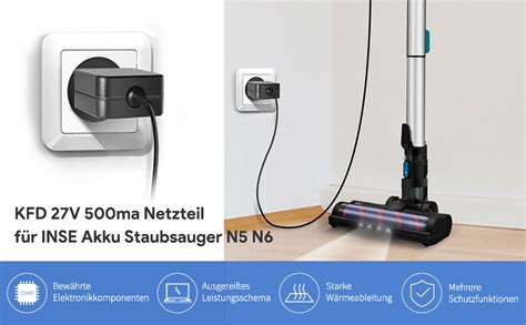 KFD V ma Netzteil Ladegerät Ladekabel für ORFELD Akku Staubsauger Ersatzteile EV H