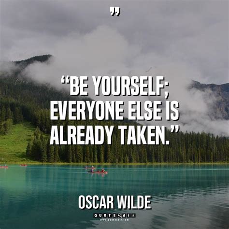 Oscar Wilde Inspirational Quotes “be Yourself Everyone Else Is Already Taken”