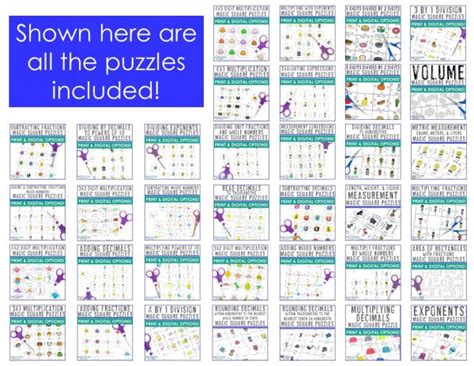Hands On 5th Grade Math Puzzles Hojos Teaching Adventures Llc