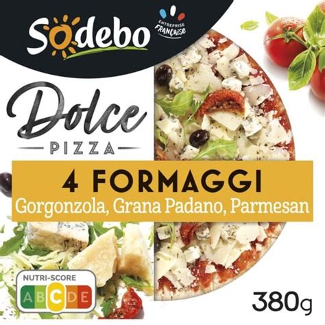 Pizza Dolce 4 Formaggi Mozzarella Gorgonzola Grana Padano Parmesan