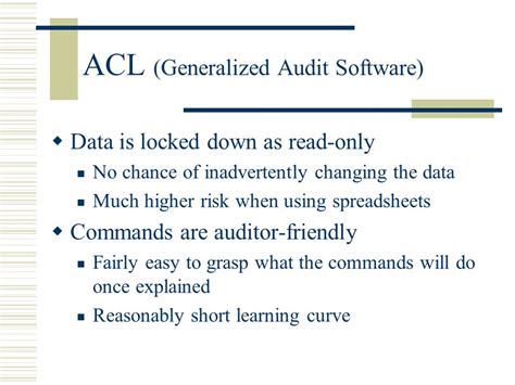 Acl Audit Software Advantages And Disadvantages Meetinggera