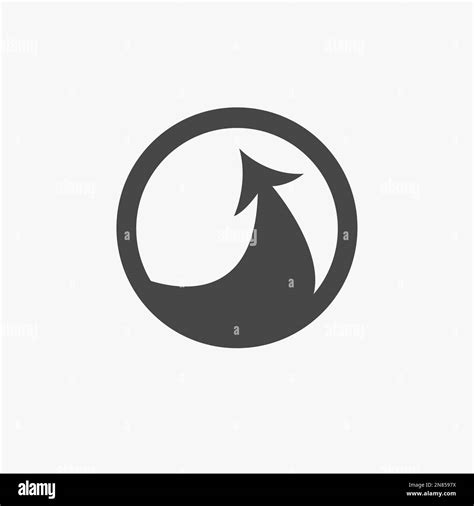 Circular Arrow Vector Sketch Icon Isolated On Background Hand Drawn Circular Arrow Icon
