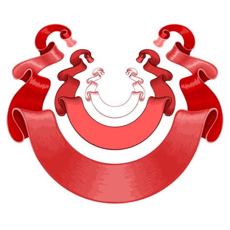 클래식 스타일 리본 배너 벡터 자료 Eps Uidownload