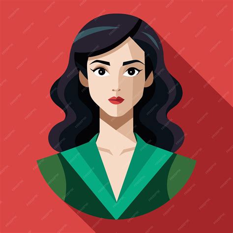 Premium Vector Flat Vector Illustration Of An Actress