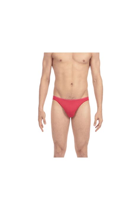 Slip Micro En Couleur Red De La Hom Collection Plumes