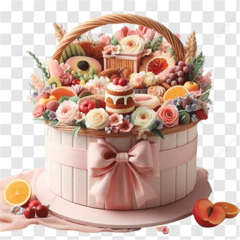 투명한 배경에 분리된 3d 맛있는 장식된 바비 생일 케이크 투명한 배경에 격리된 맛있는 장식된 바비 생일 케이크 투명한