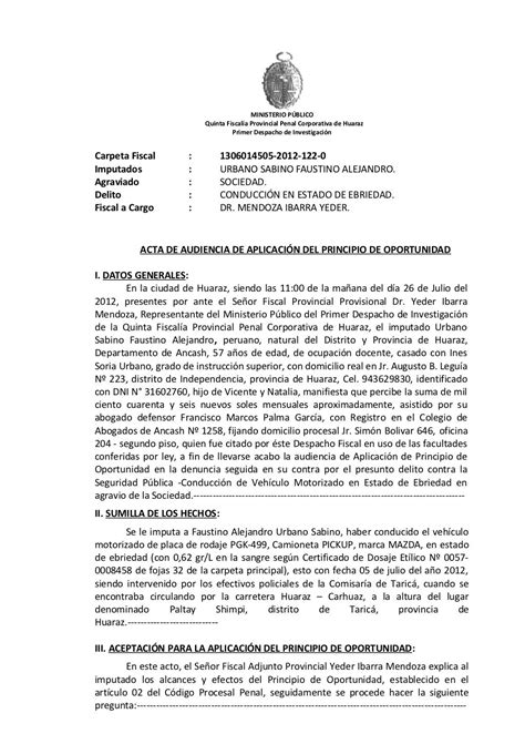 Ejemplo De Acta De Audiencia De Juicio Oral Penal En Mexico Ejemplo Images