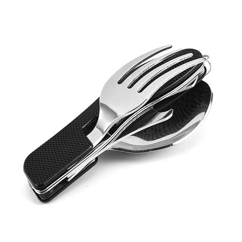 Foldable Tableware Knife Spoon Fork Camping Knife Fork Spoon
